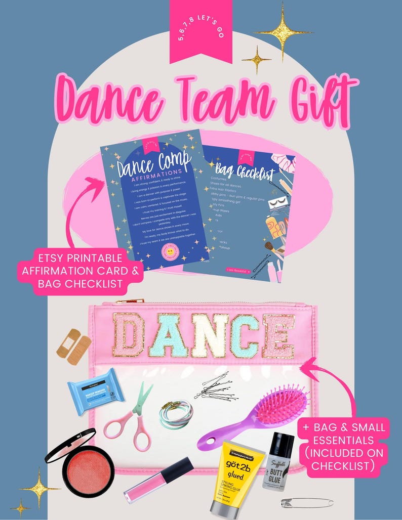Dance Competition Checklist & Affirmations | Team Gift (printable PDF ...