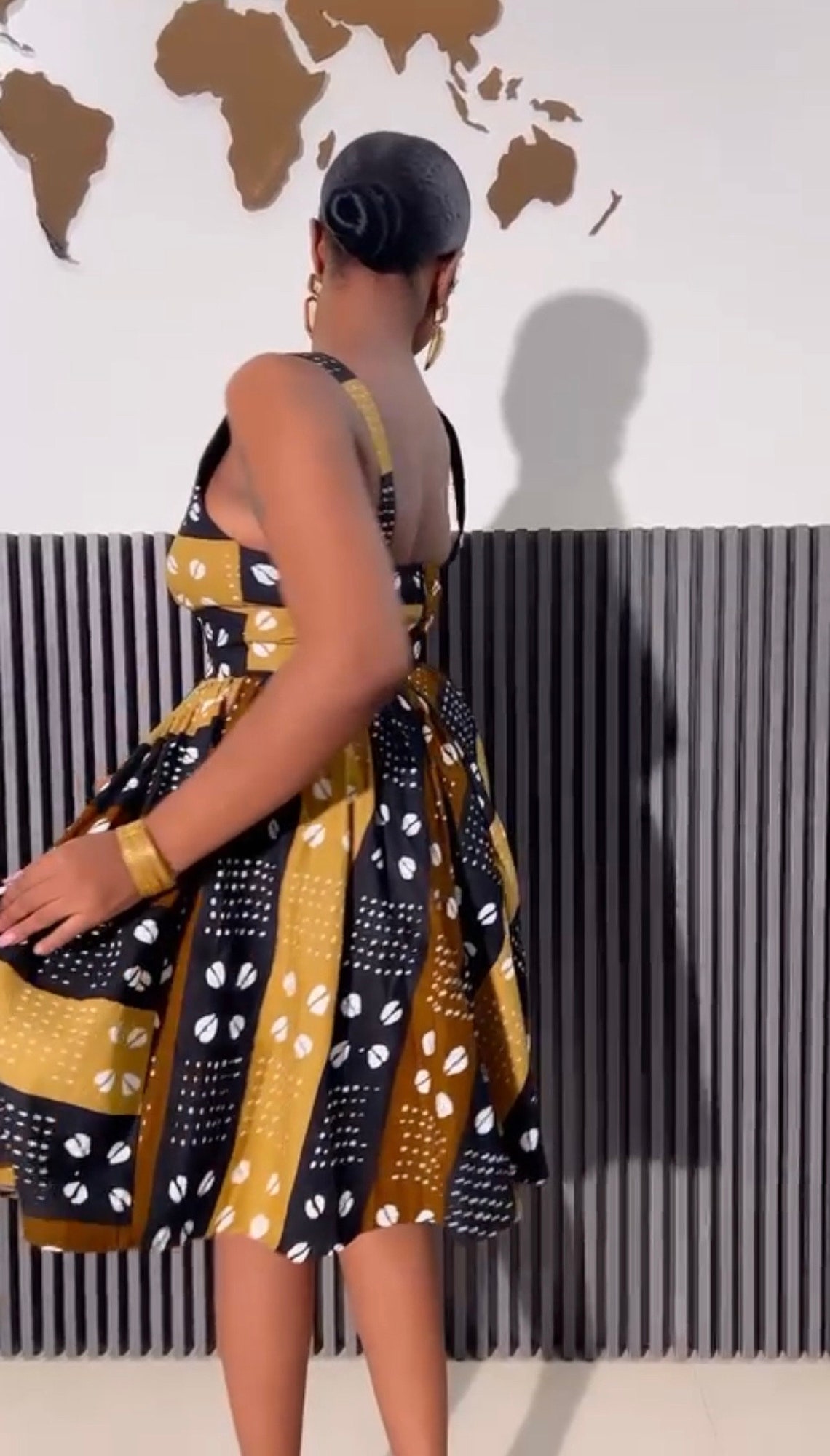 FARA Women's African Print Flare Dress. African Tribal Print Dress. African Plus Size Dress ...