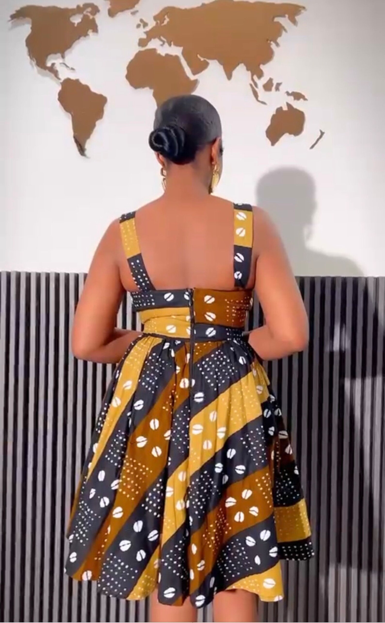 FARA Women's African Print Flare Dress. African Tribal Print Dress ...