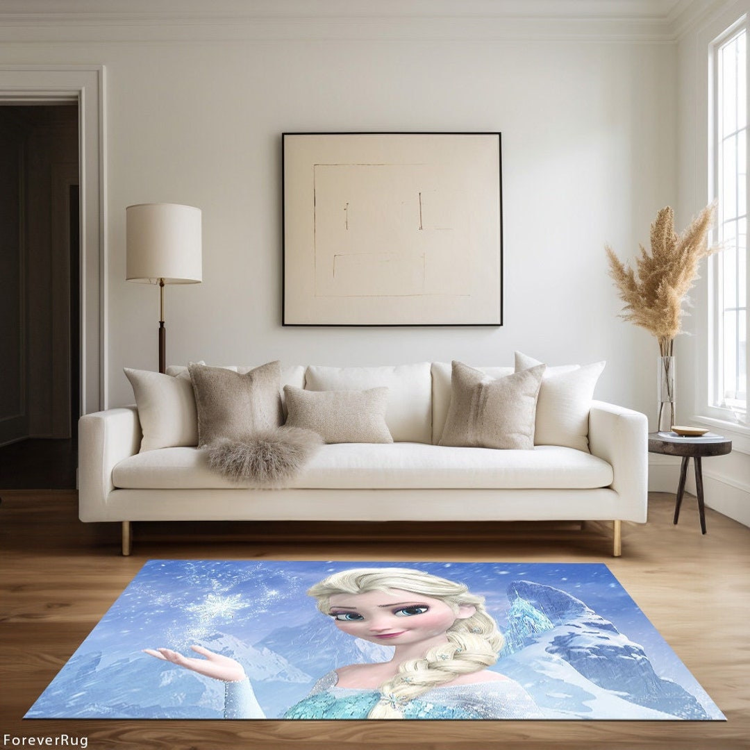 Enchanting Elsa Princess Rug Disney-inspired Home Accent - Etsy
