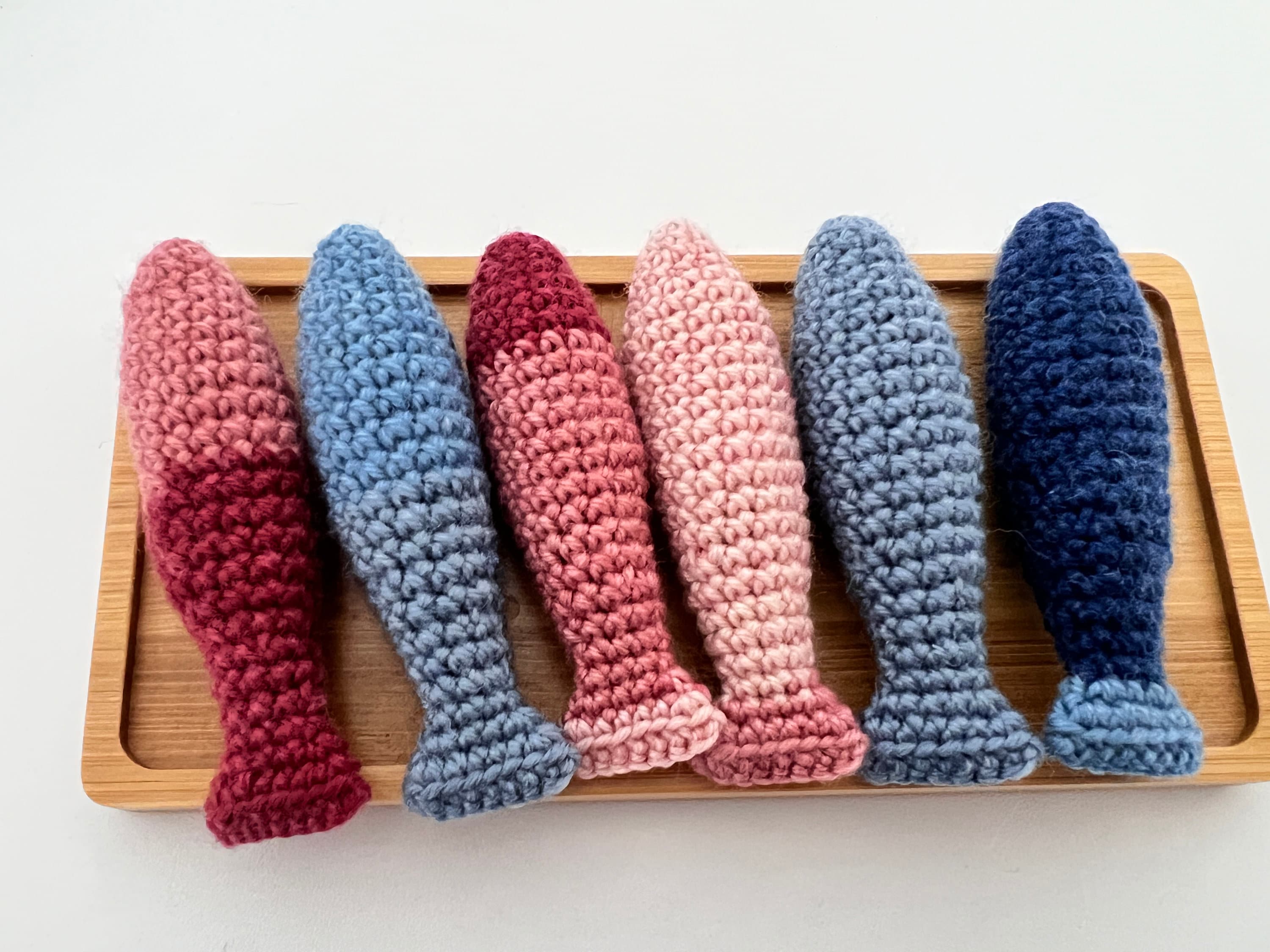 Crochet Fish Catnip Toyset of 3 Organic Catnip Cat Toy, Handmade Catnip ...