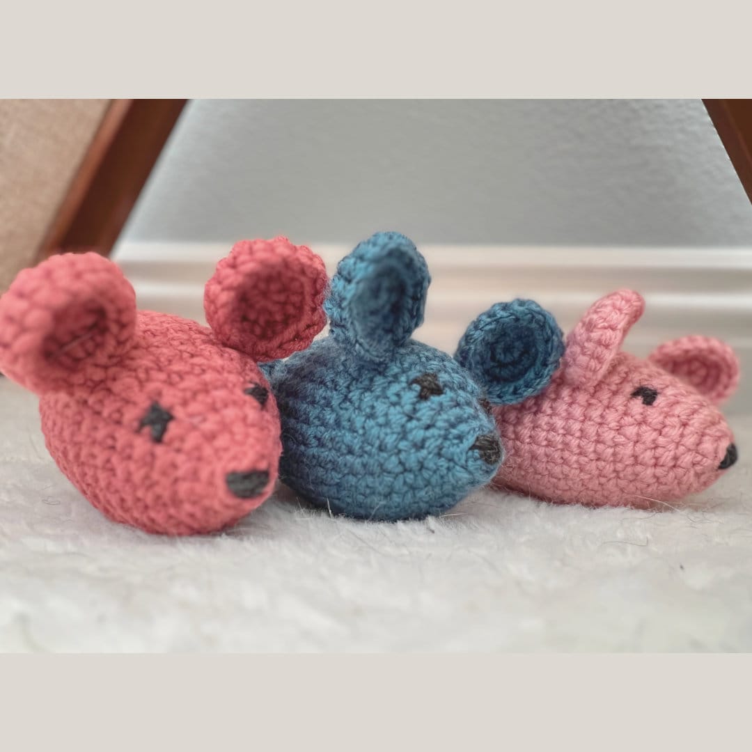 Crochet Mouse Catnip Toy, Organic Catnip Cat Toy, Handmade Catnip Mouse ...