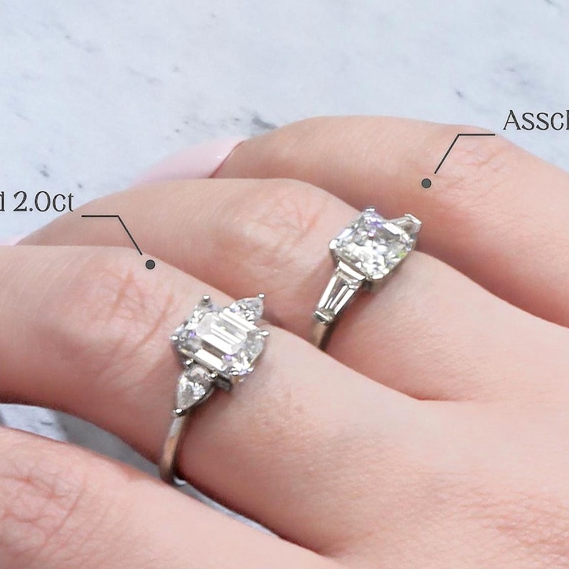 Asher Engagement Rings - Etsy