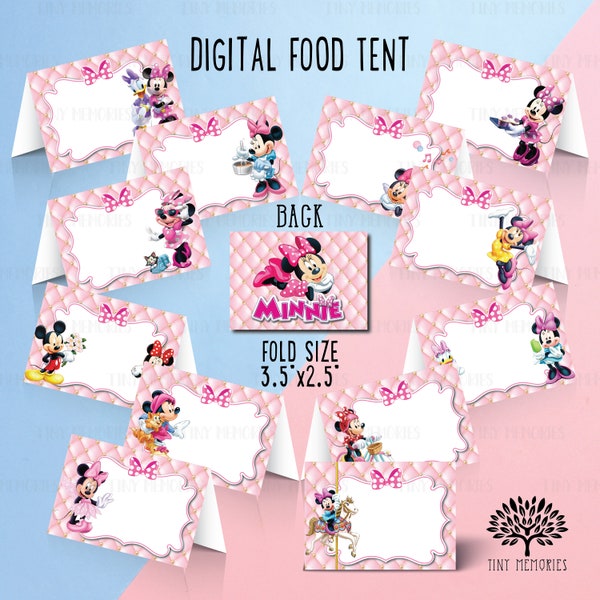 Minnie Food Labels - Etsy
