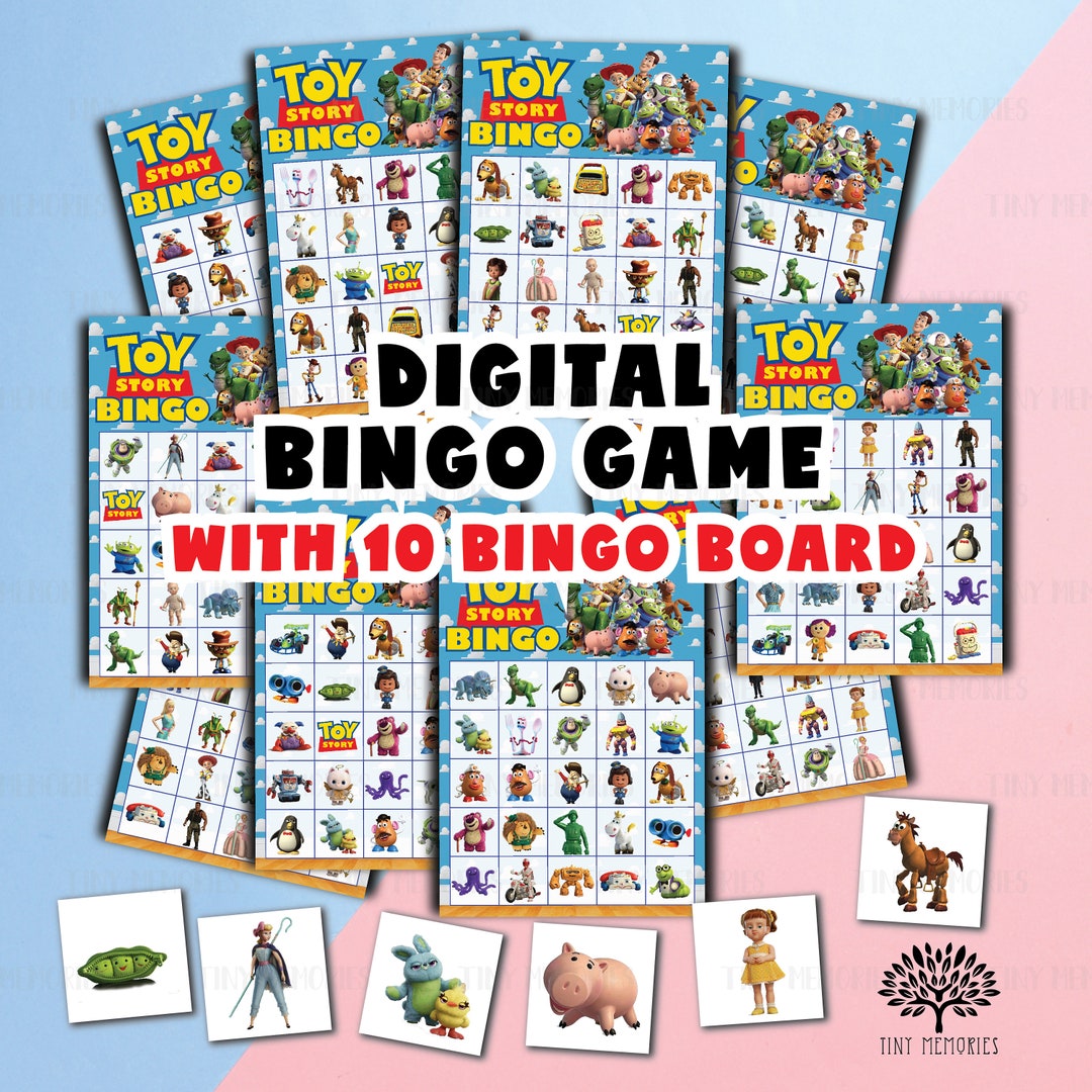 Instant Download Digital Toy Story Bingo Game, Party Game, Kid Game ...