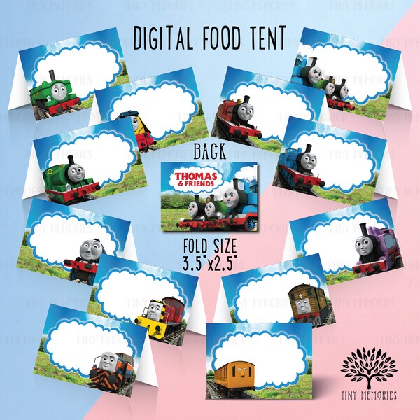 Thomas the Train Cupcake Toppers - Etsy