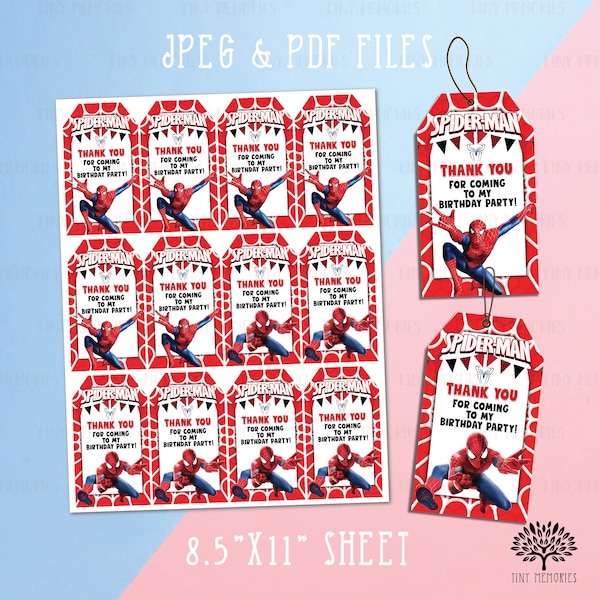 Spiderman Goodie Bag Svg - Etsy