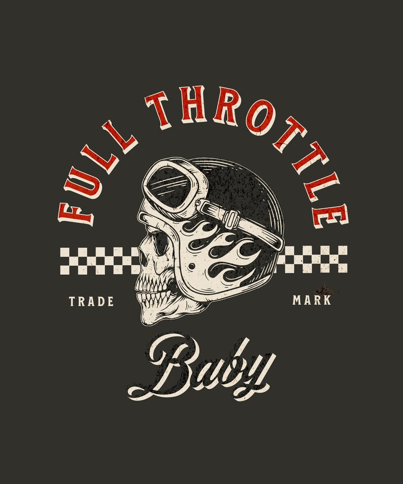 Full Throttle Baby Moto Grunge Aesthetic Las Vegas Feeling Lucky Cherry ...