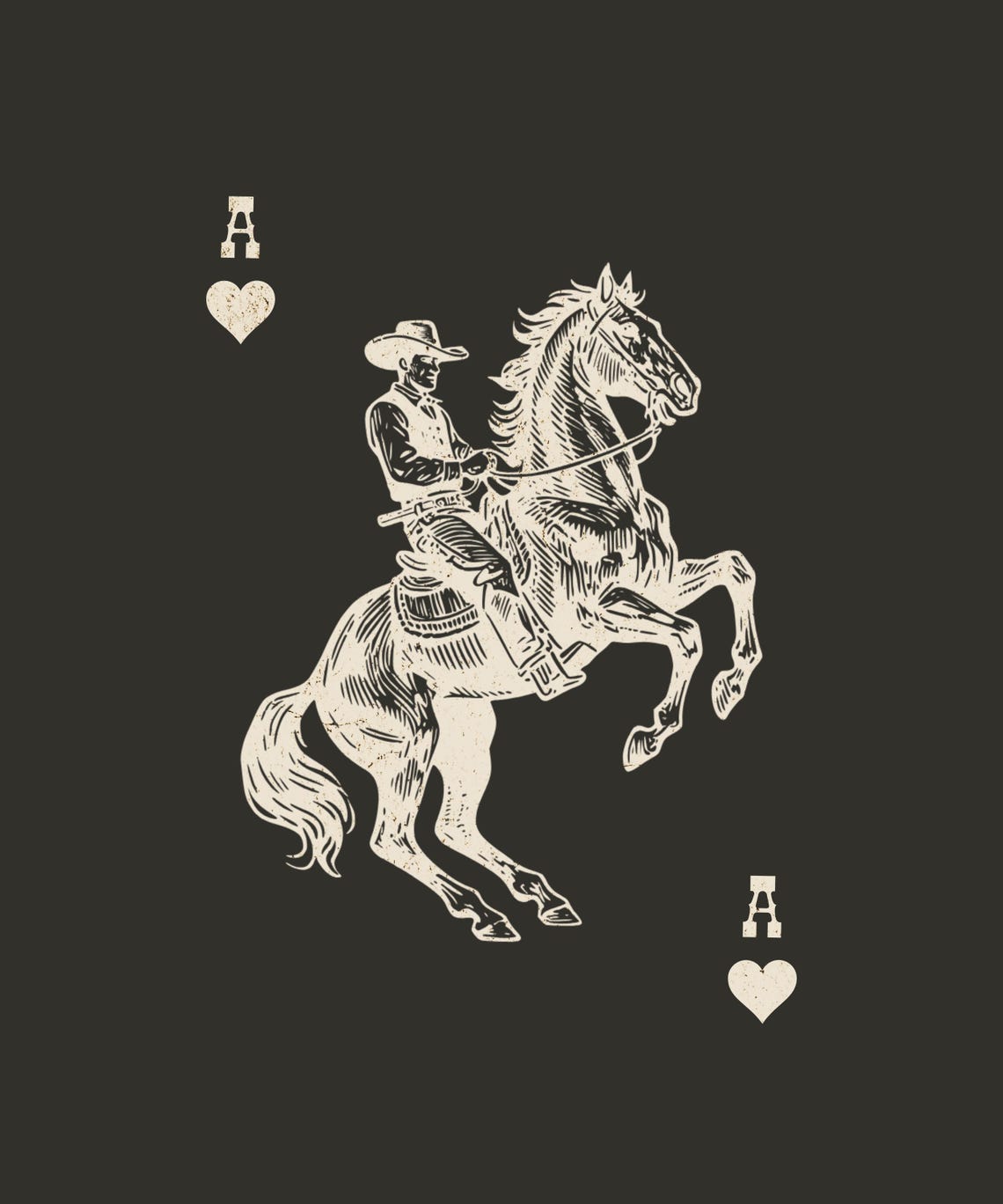 Cowboy Ace Western Tshirt Design PNG for POD - Etsy