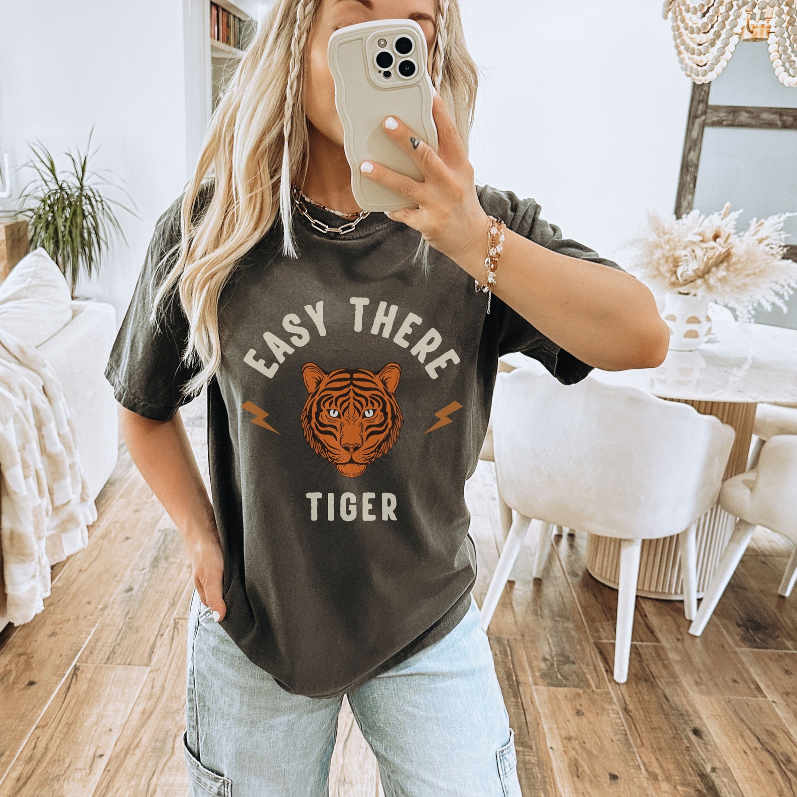 Easy There Tiger PNG Mothers Day PNG Rebel Mama Club Badass Mom Club ...