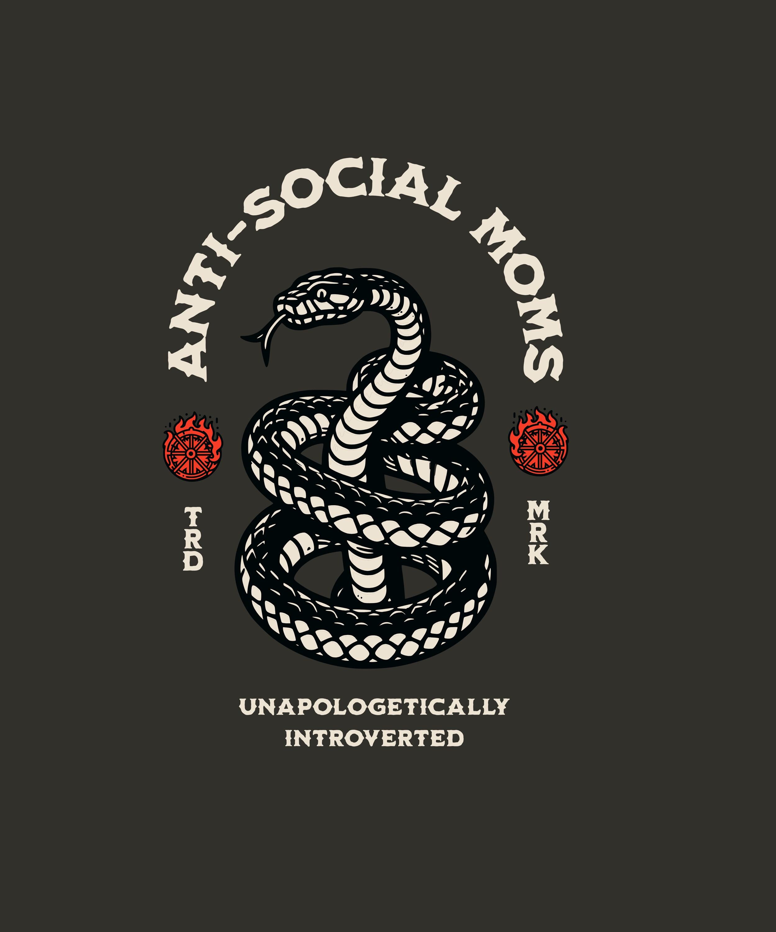 Anti-social Moms Club Introverted Womens PNG Tshirt Design Grunge Girl ...