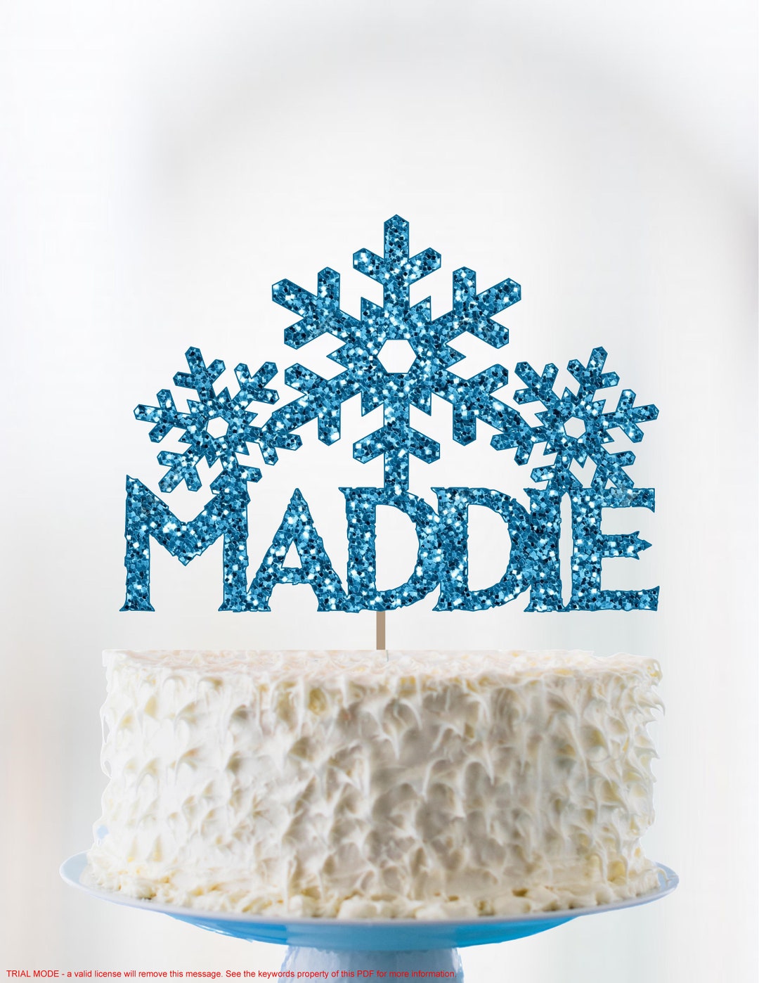 Topper De Pastel Congelado - Etsy