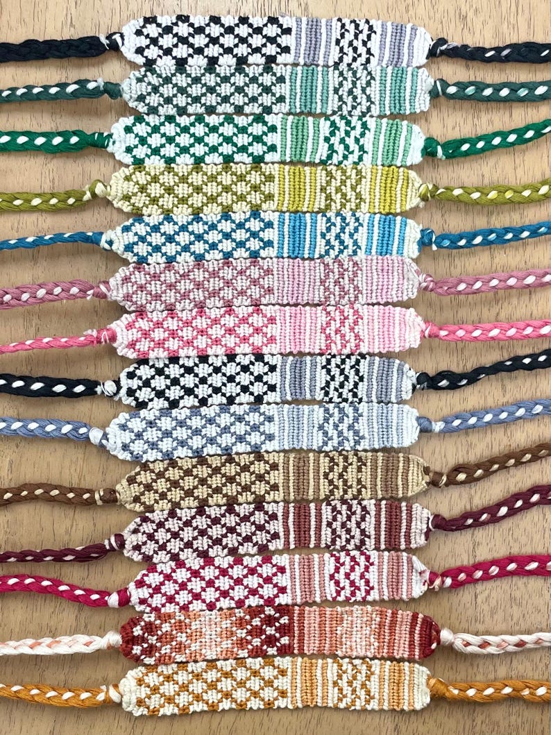Pre-made Keffiyeh Friendship Bracelets - Etsy