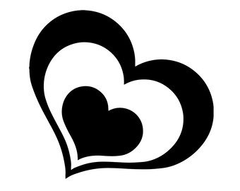 Open Heart. Printable Heart. Digital Heart. Heart on a T-shirt, Glass ...