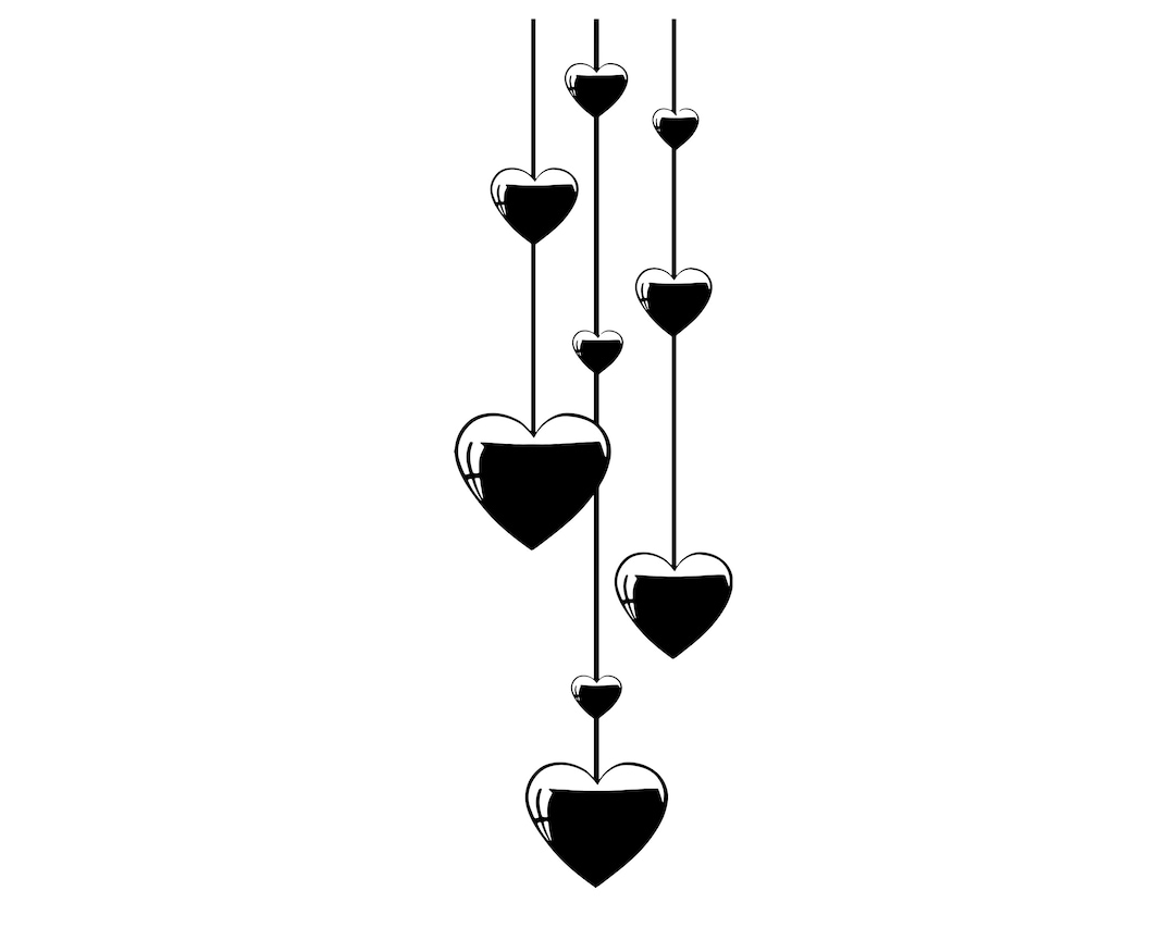 Open Heart. Printable Heart. Digital Heart. Heart on a T-shirt, Glass ...