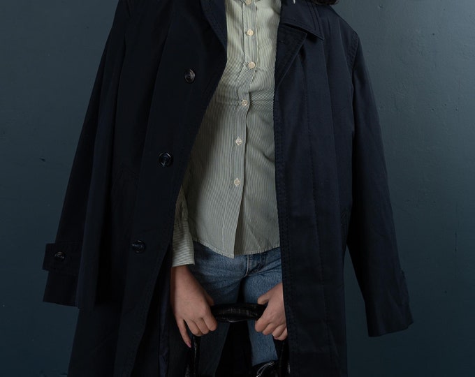 Dark Navy Blue Swedish Sailor Coat, Authentic Vintage Marine Uniform ...