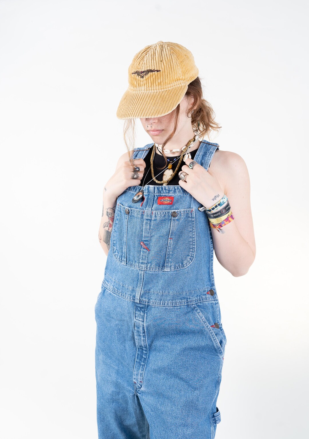 Vintage Dickies Dungaree Dickies Overall Dungarees Denim Jeans W3232 Dickies Cargo Denim Pants
