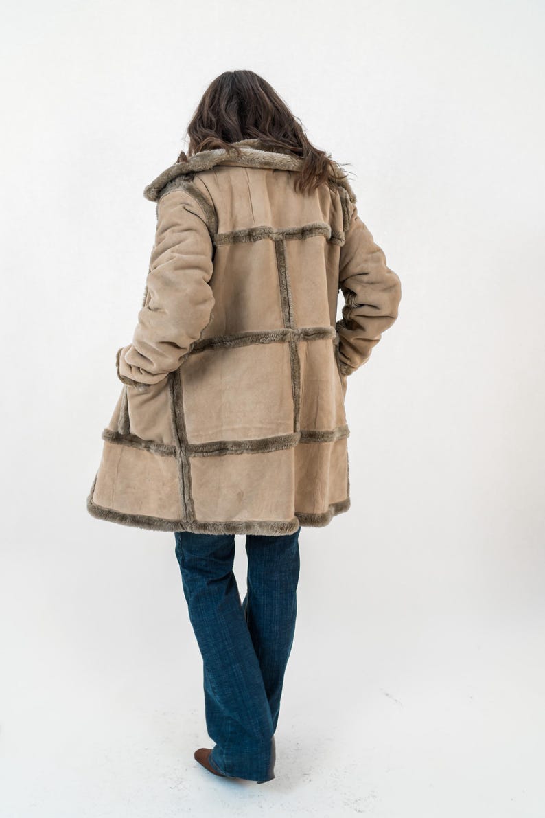 80s Vintage Brown Velvet Coat | Inside - Out Jacket Fur Lining ...