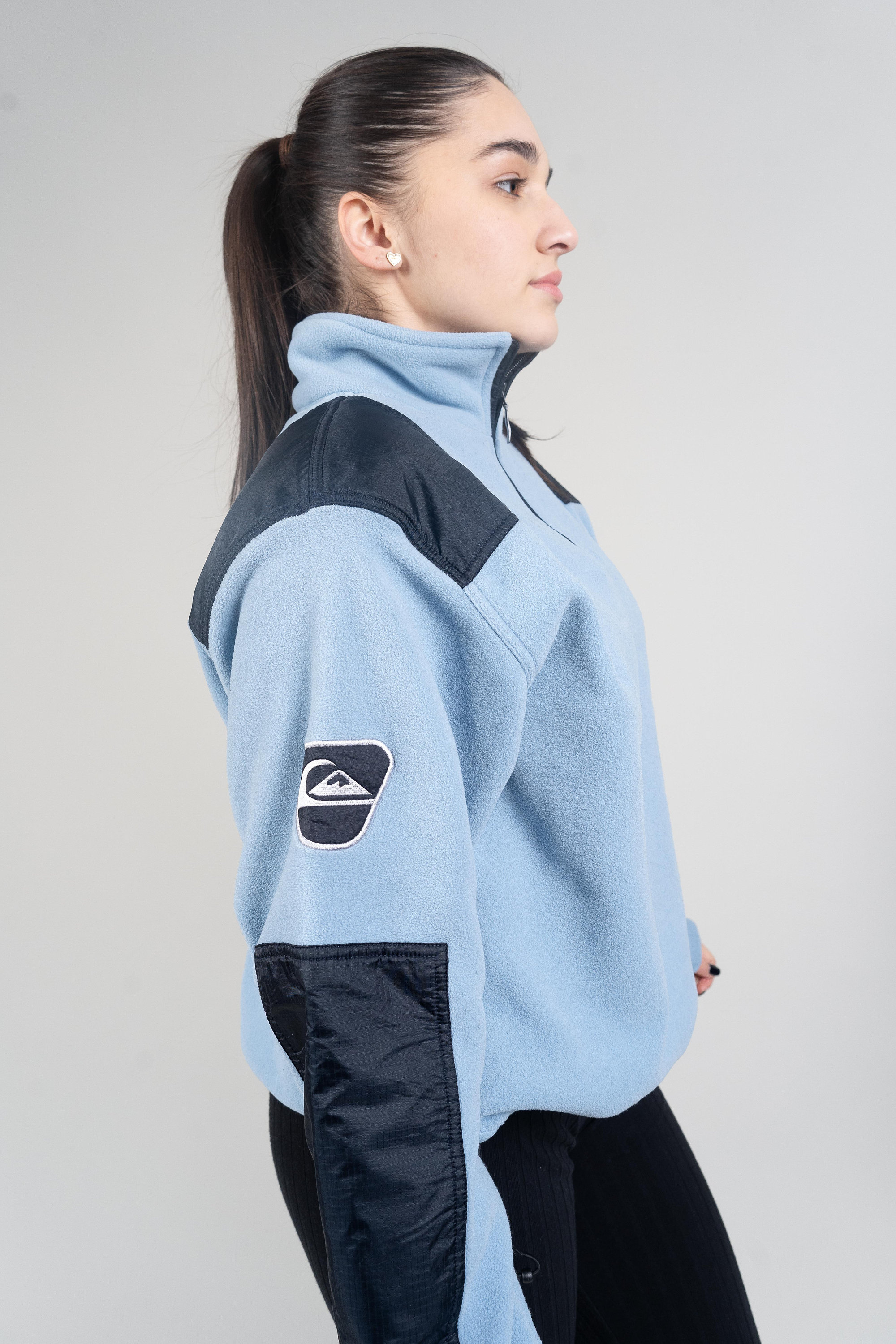 Vintage Fleece Polar Quicksilver Jumper Pullover Jacket Pull on Blue ...