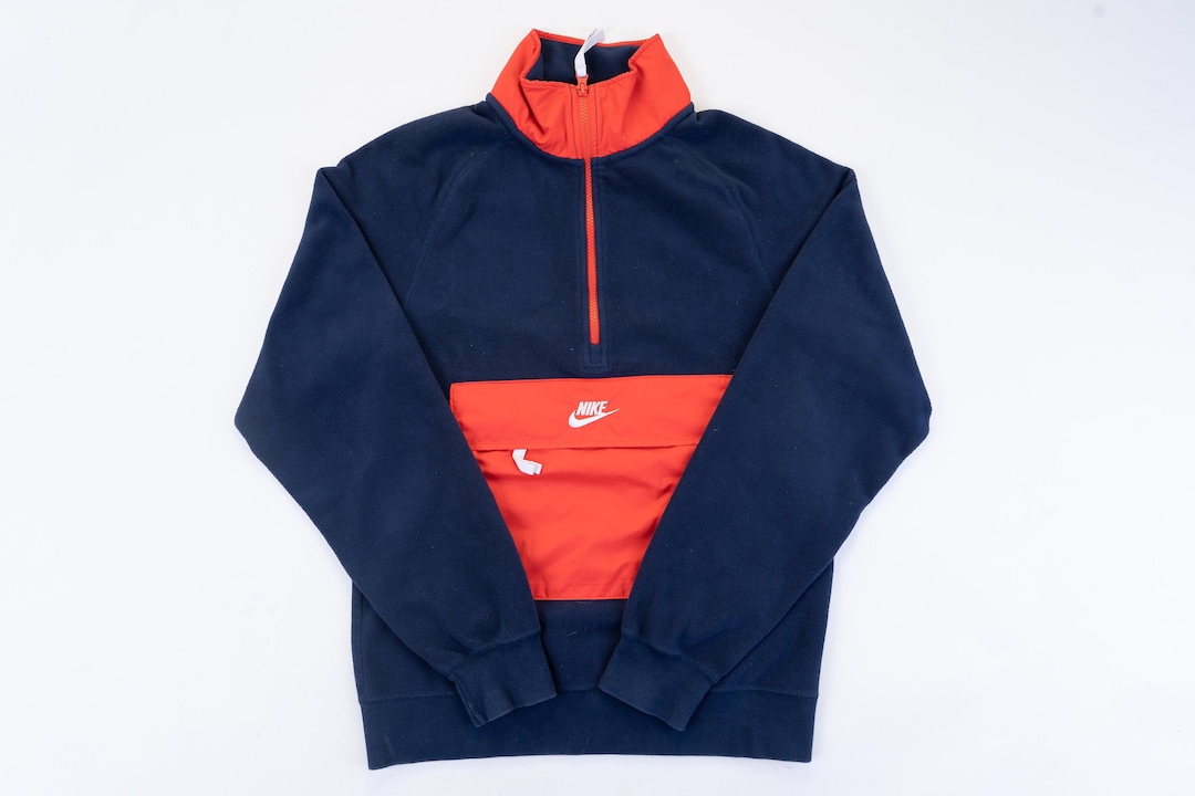 Vintage Nike Polar Fleece Jumper Blue Size M 80s 90s - Etsy UK