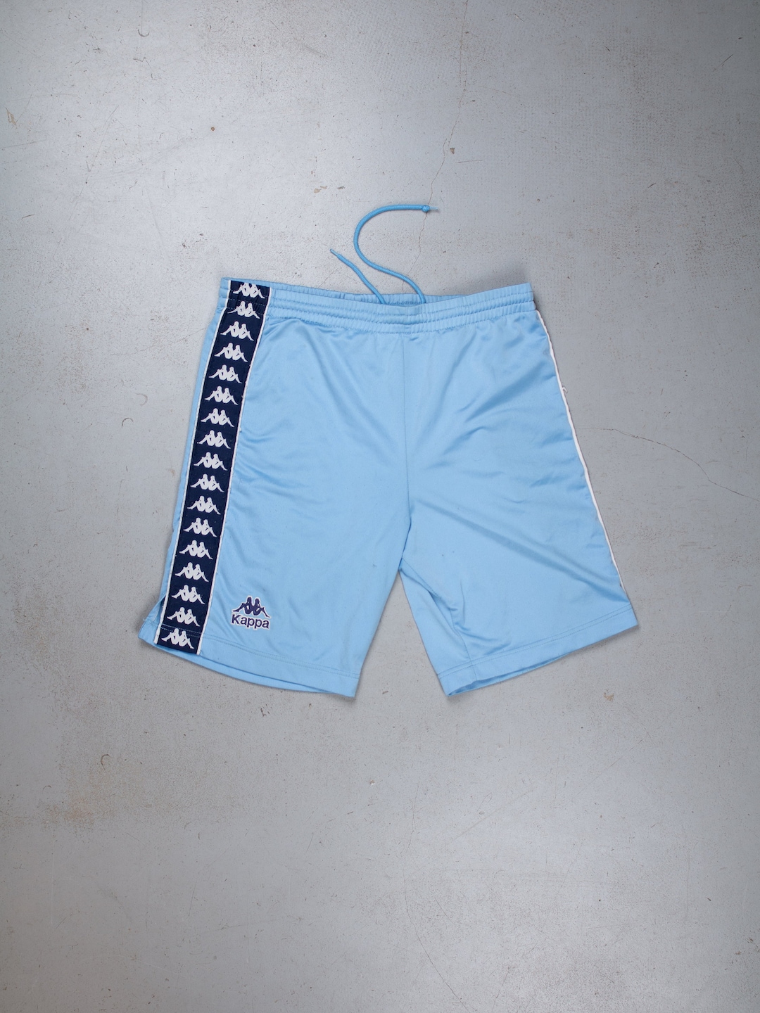 Vintage Kappa Shorts Blue and Black Logo Imprint One Size 80s - Etsy