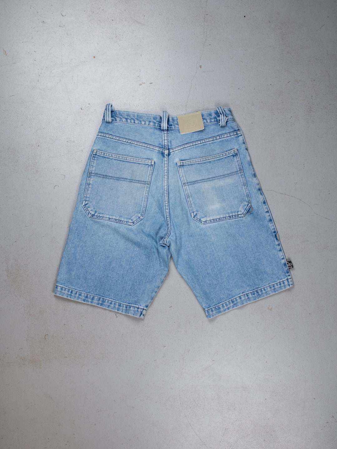 Vintage Denim Jorts Oversized Baggy Jeans Pants Shorts 80s Size M 32 ...
