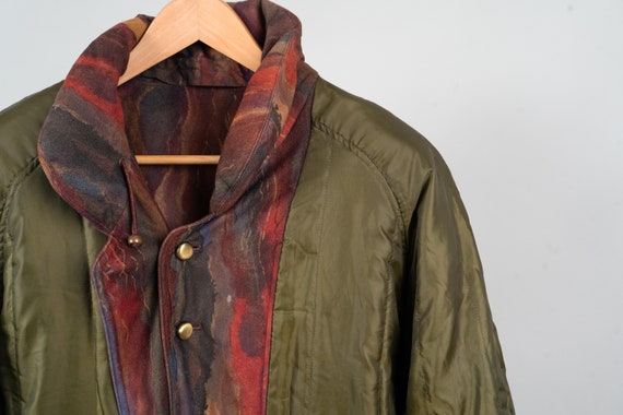 Vintage parka reversible quilted jacket utility jacke… - Gem
