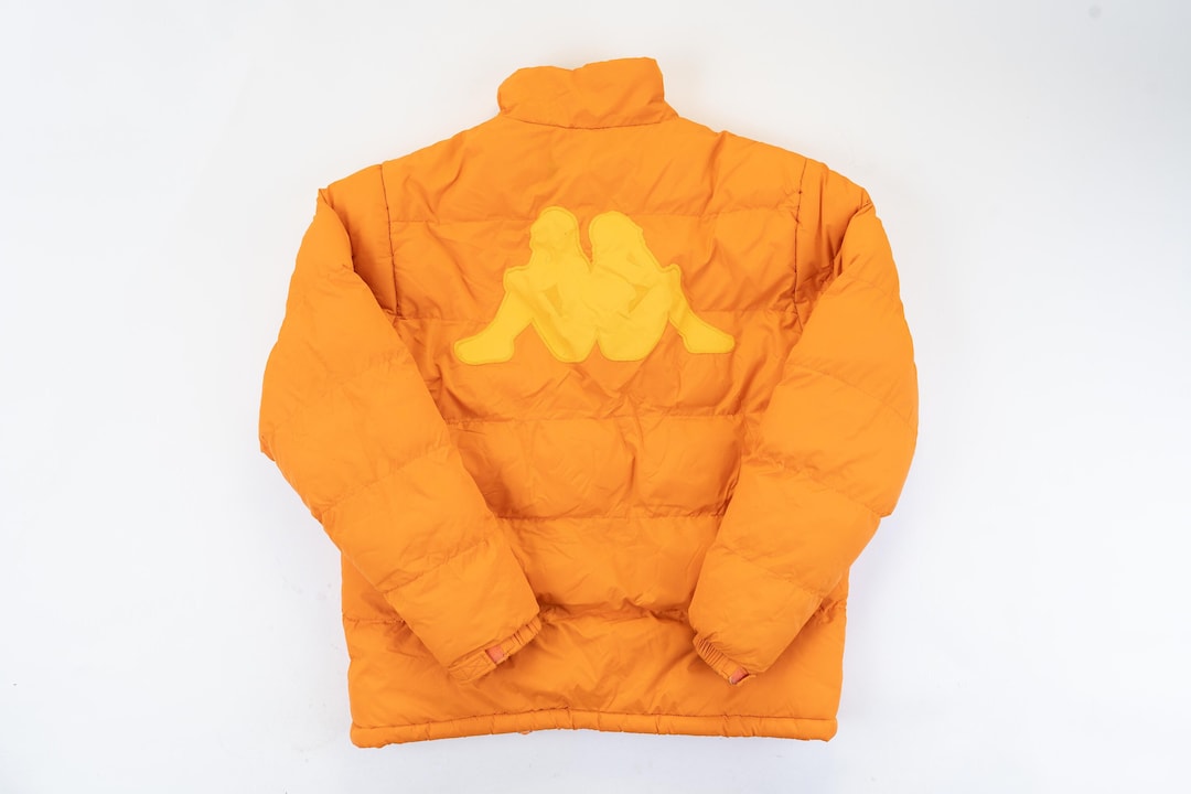 Vintage Kappa Puffer Jacket Orange Size S Winter Jacket 80s - Etsy