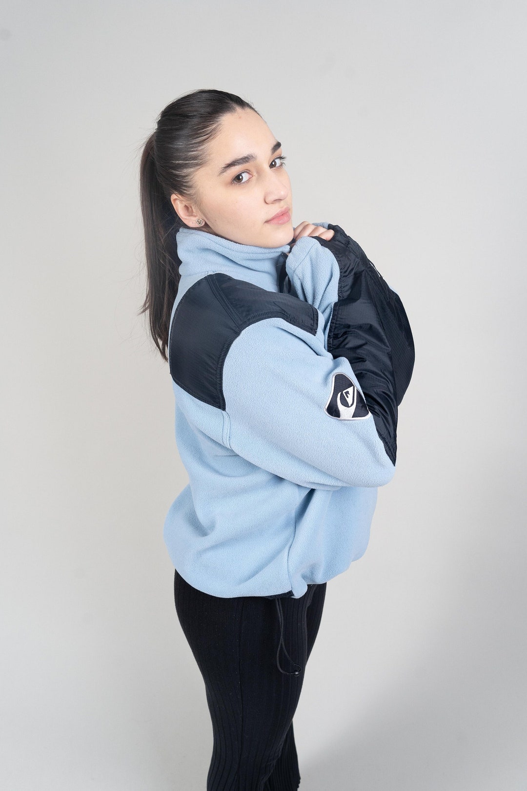 Vintage Fleece Polar Quicksilver Jumper Pullover Jacket Pull on Blue ...