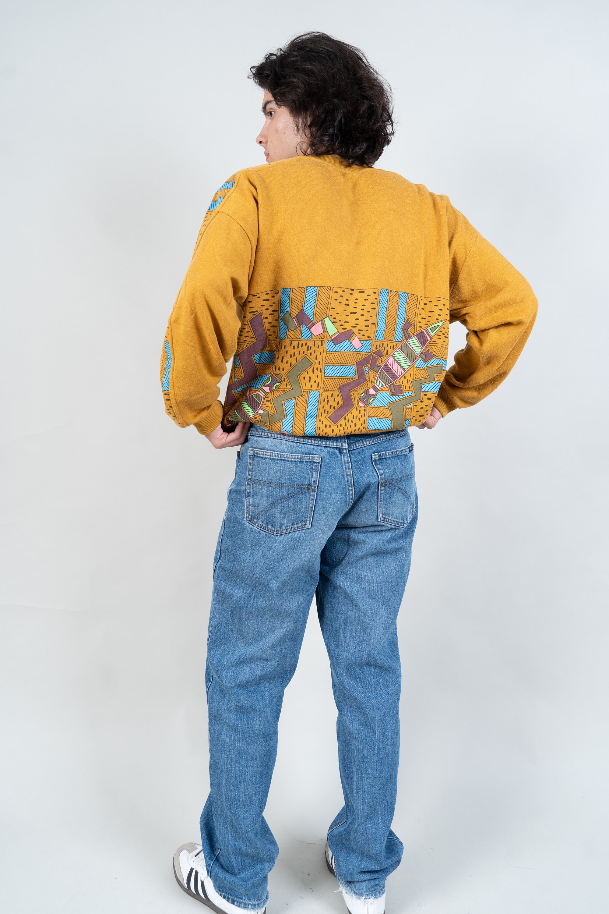 80s Vintage Denim Jeans Pants Regular Fit Waist 36 Size L Arizona Jeans ...