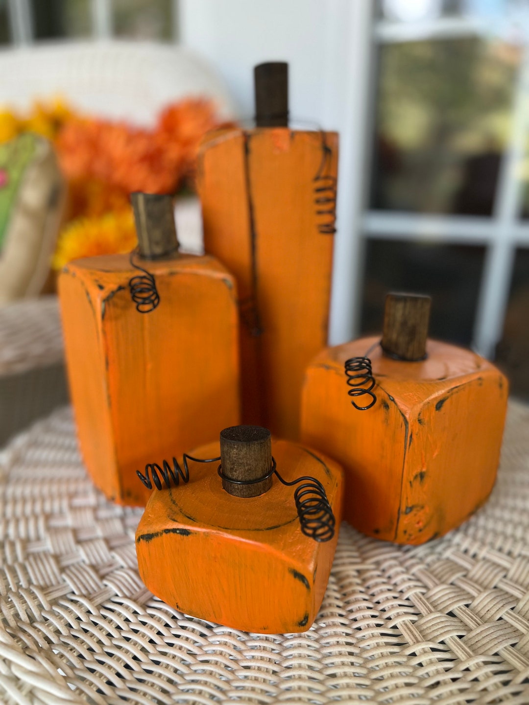 Rustic Farmhouse Wooden Pumpkin - Etsy