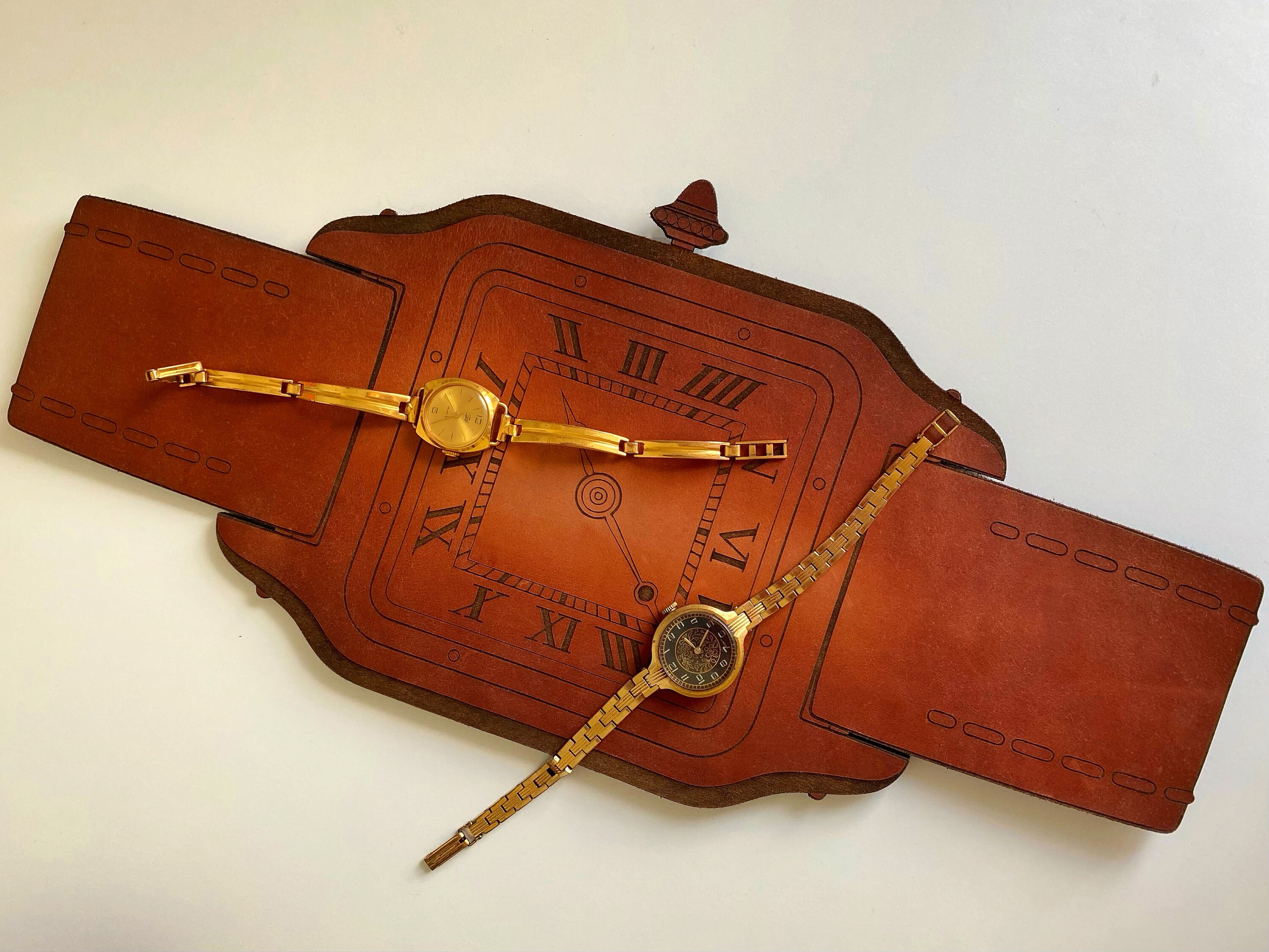 Cartier Tank Inspired Mat Watch Mat Desk Blotter Leather - Etsy