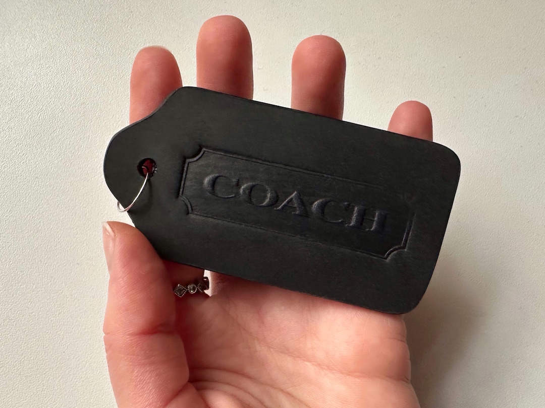 Coach Inspired Tag of Big Size; Coach Big Leather Patch; Coach - Etsy