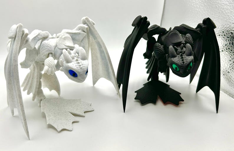How to Train Your Dragon – Toothless Toy (night Fury) 2-pack Set - Etsy UK