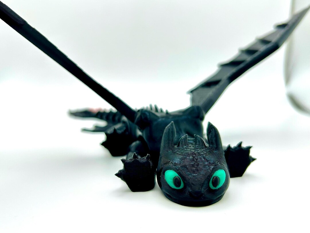 How to Train Your Dragon - Toothless Toy (night Fury) - Etsy