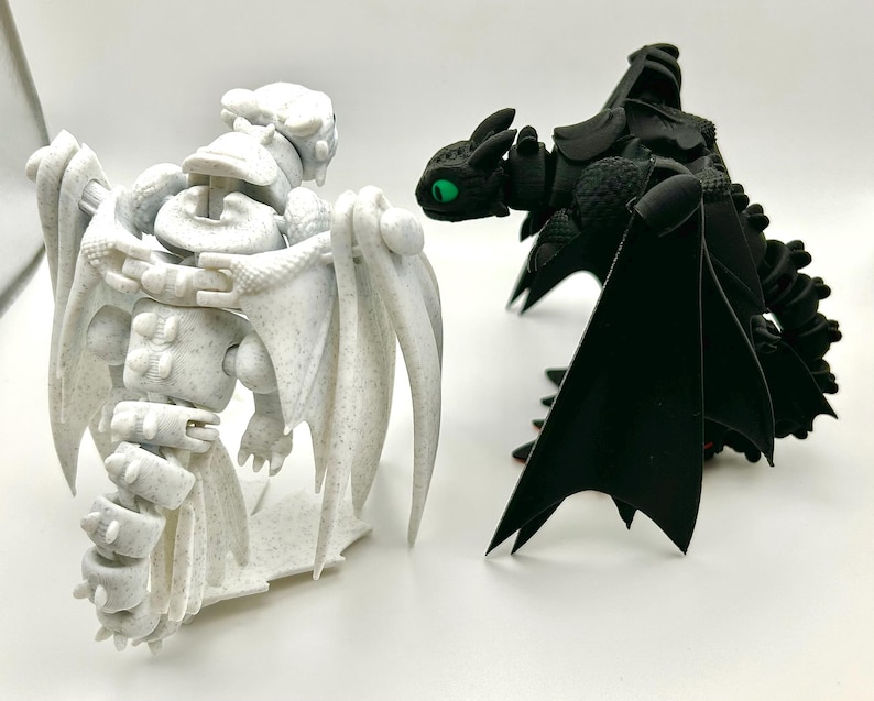 How to Train Your Dragon – Toothless Toy (night Fury) 2-pack Set - Etsy UK
