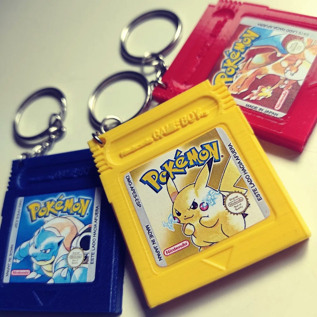 Pokemon Game Boy Keychain - Etsy