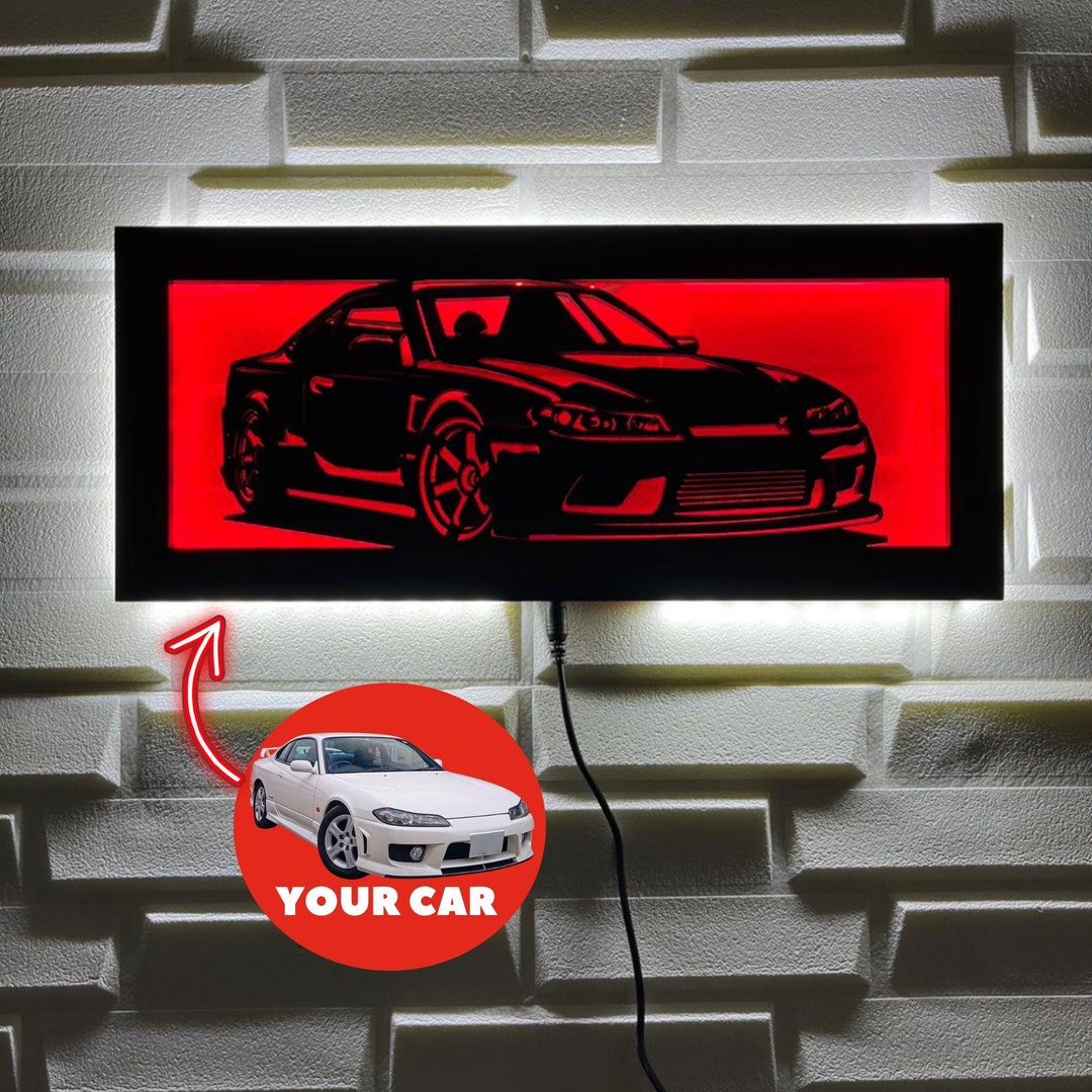 Garage Wall Art, Man Cave Led Sign, Car Led Lights, Sports Car Wall Art ...