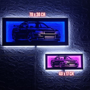 Car Led Lights, Sports Car Wall Art, Garage Led Sign, Sports Car Gifts ...