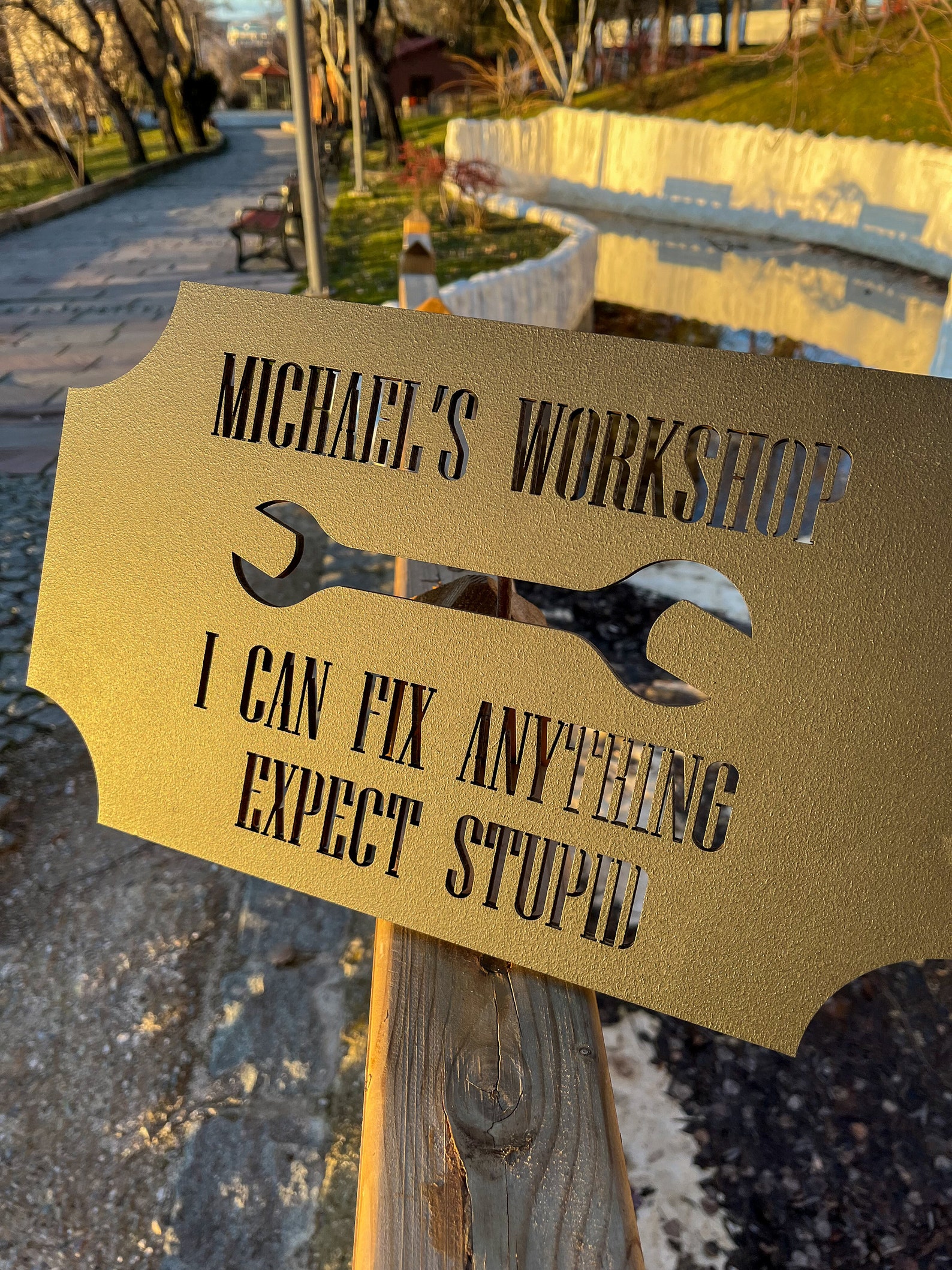 Custom Workshop Sign, Custom Garage Sign, Workshop Wall Art, Workshop ...