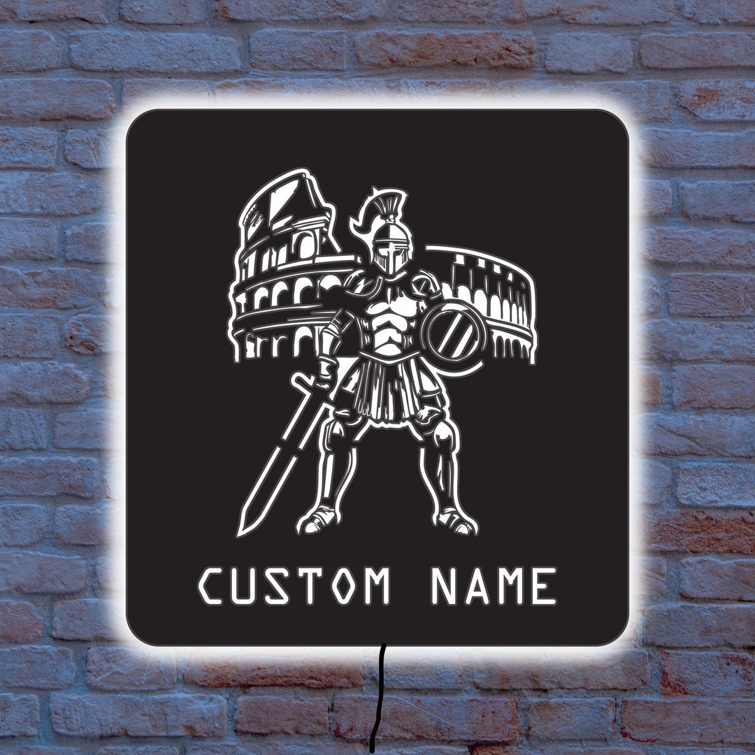Unique Spartan Wall Art, Greek Soldier Decor, Custom Wood Wall Art, Man ...