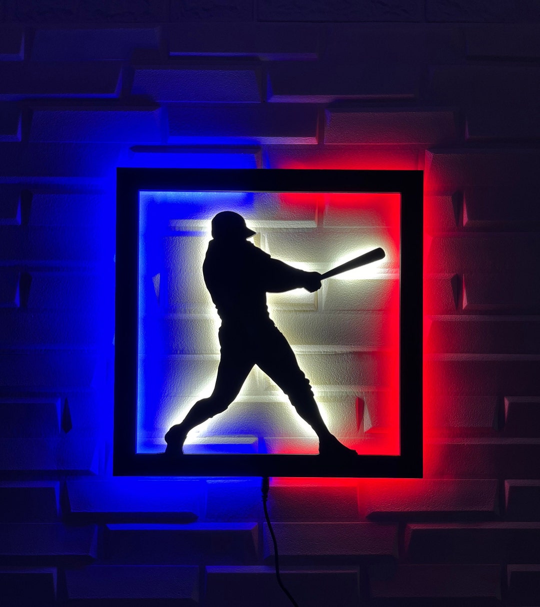 Baseball Wall Art, Baseball Led Sign, Baseball Room Decor for Boys ...