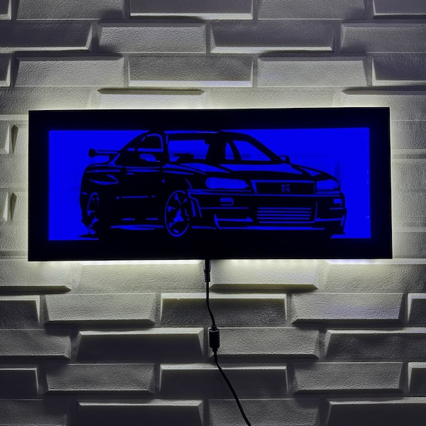 Gtr R34 Wall Sign - Etsy