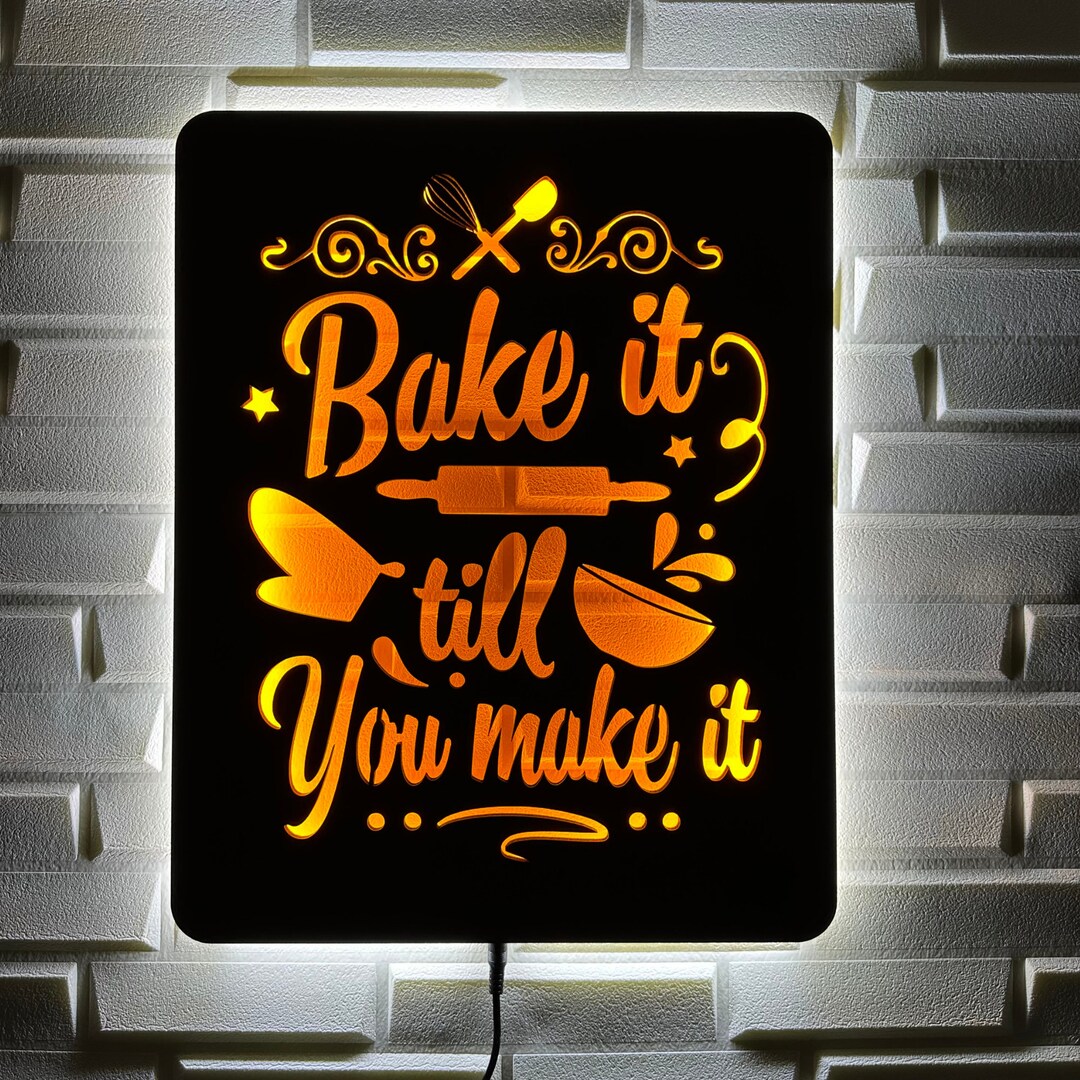 Kitchen Led Sign, Kitchen Wood Signs, Kitchen Gift for Dads, Kitchen ...