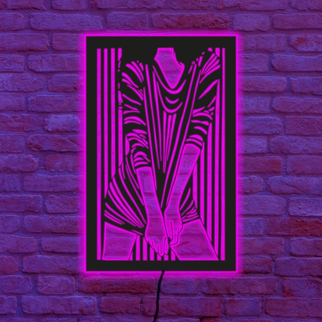 Girl Led Light, Woman Led Sign, Woman Body Wall Art, Led Sign Bedroom ...