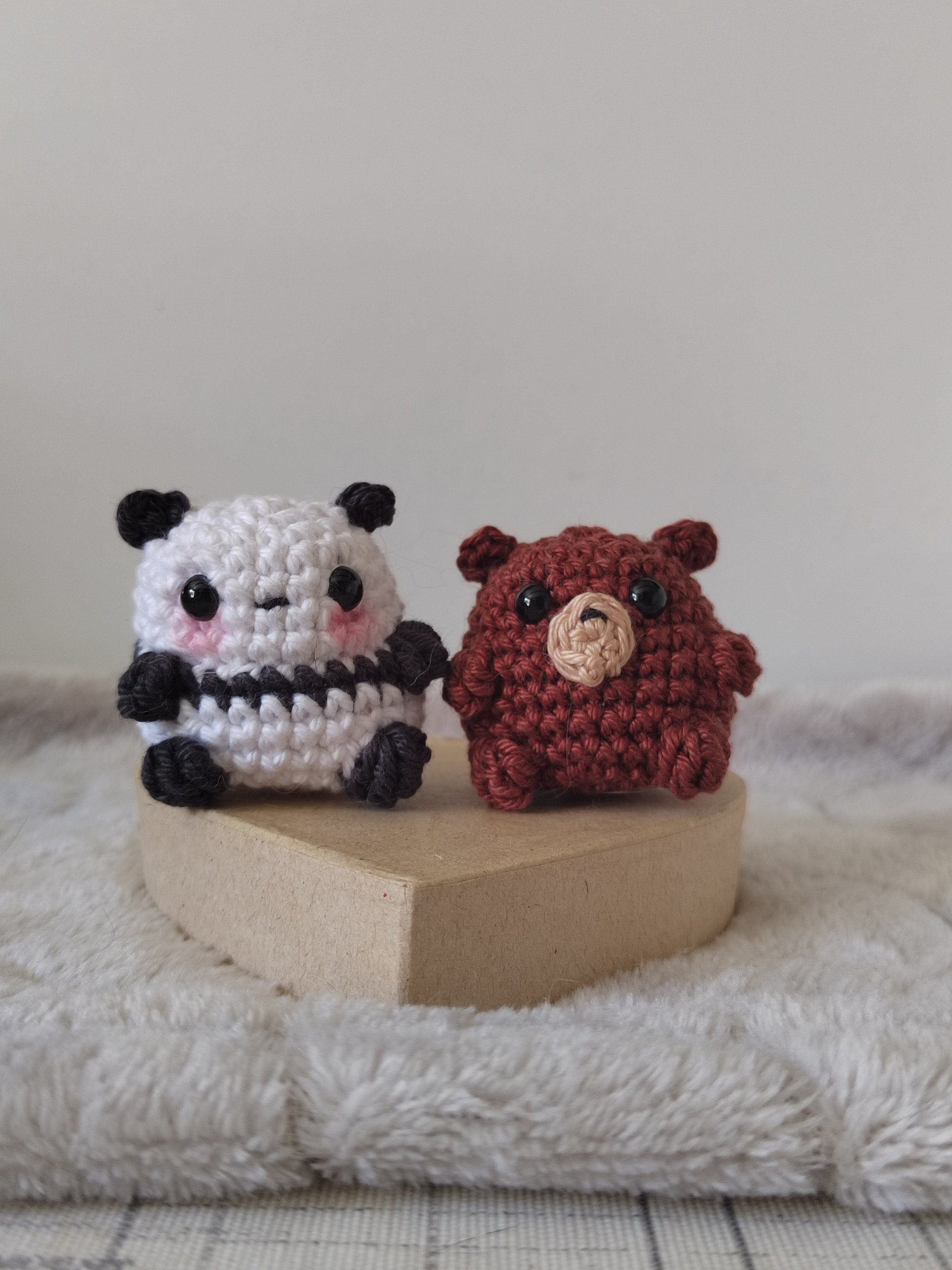 Crochet Mini Animals Handmade Optional Keyrings - Etsy