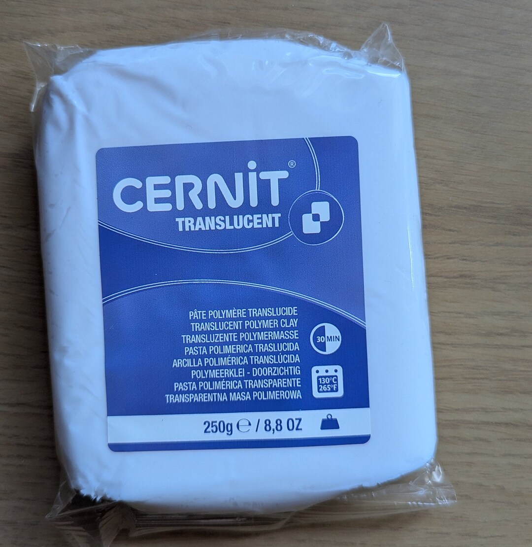 Cernit TRANSLUCENT White Polymer Clay 250g - Etsy Australia