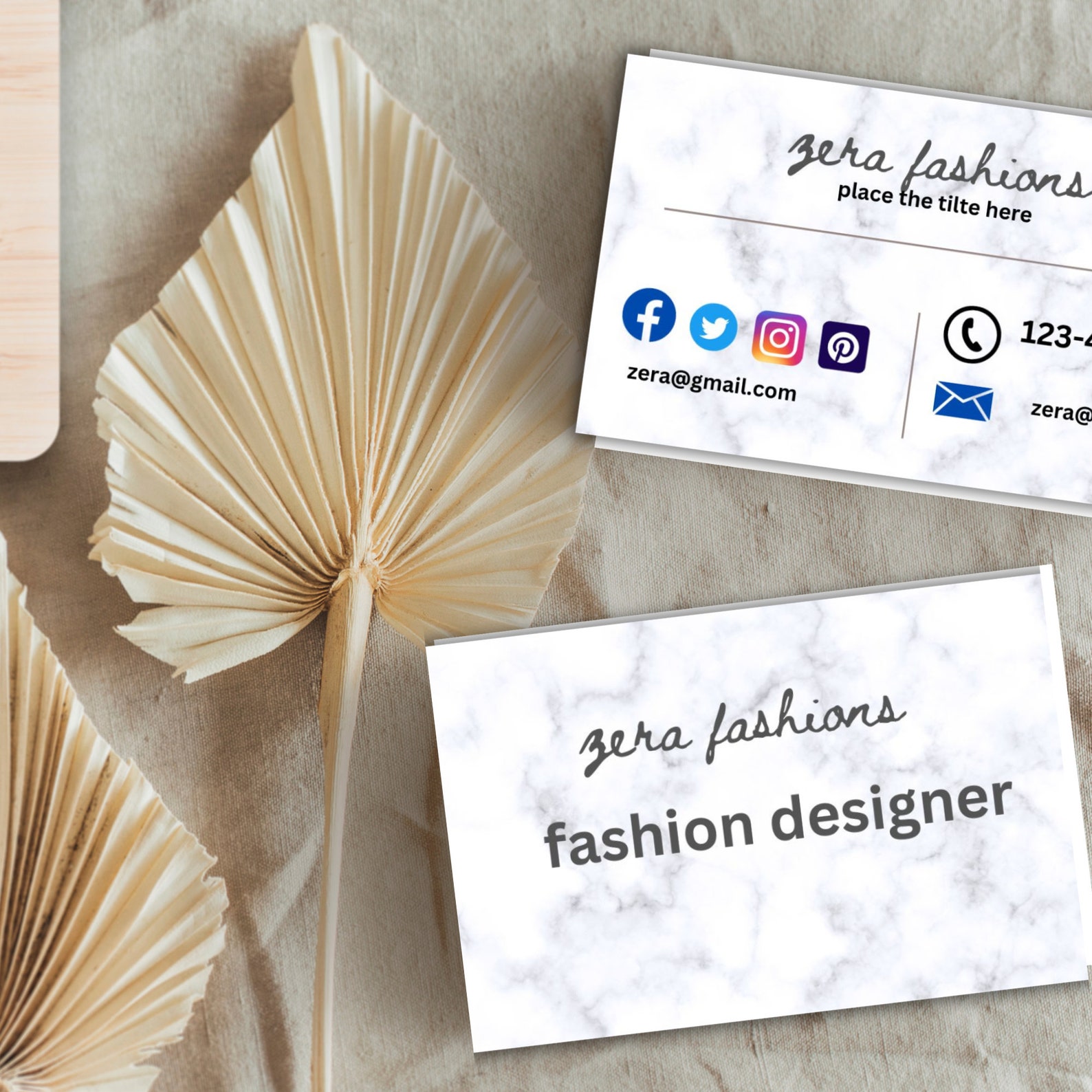 Printable Card Template Instant Download Printable Business - Etsy