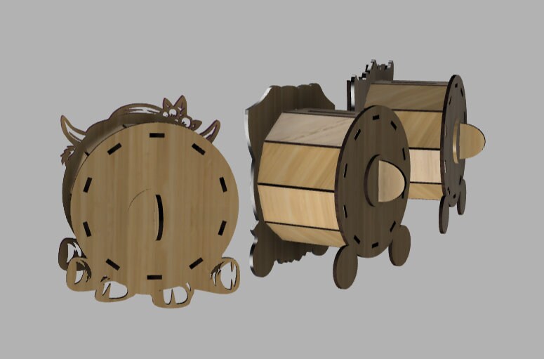 Piggy Bank, Glowforge Files Coin Bank SVG Kids Bank, Money Box, Custom ...