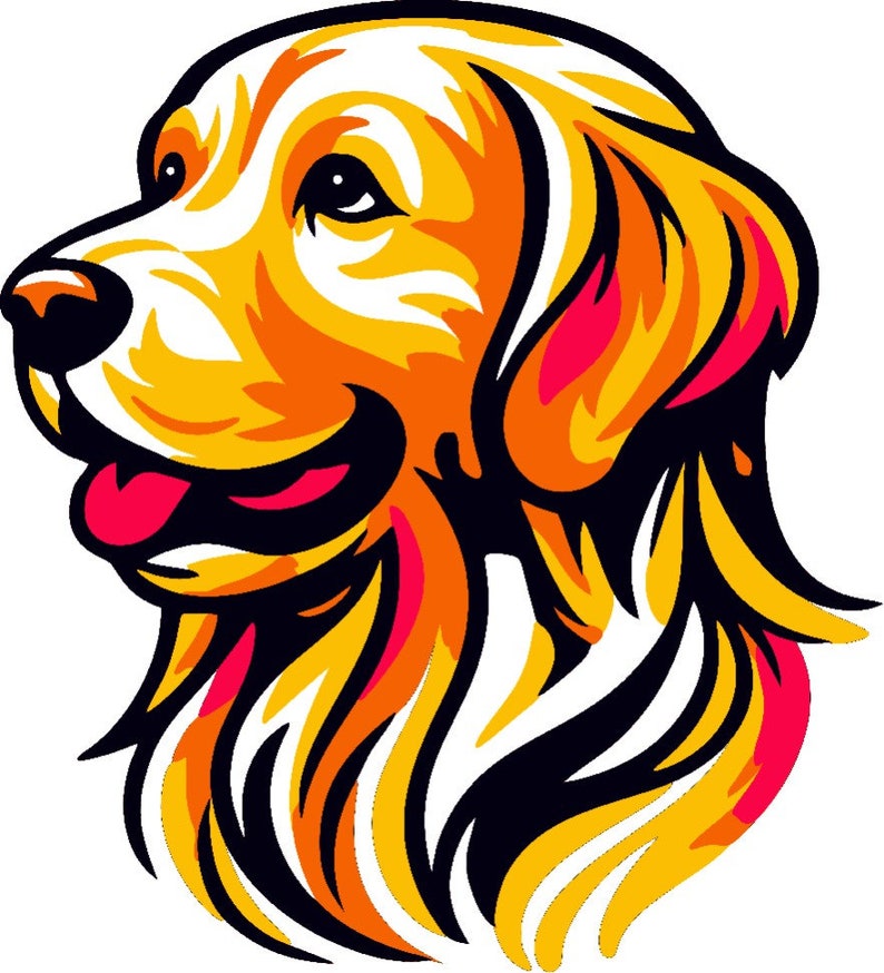 Golden Retriever SVG 3D Layered for Cardstock, Multilayer Papercut ...